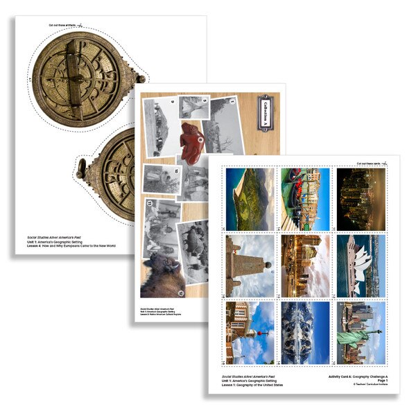 Social Studies Alive! America's Past Activity Cards| 106-8 | TCI